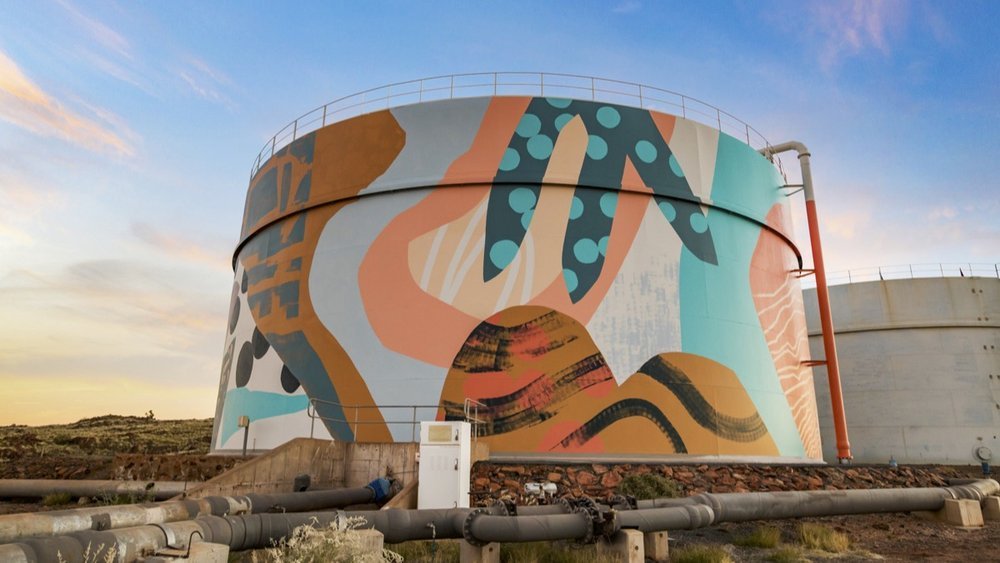 Karratha Water Tank Art