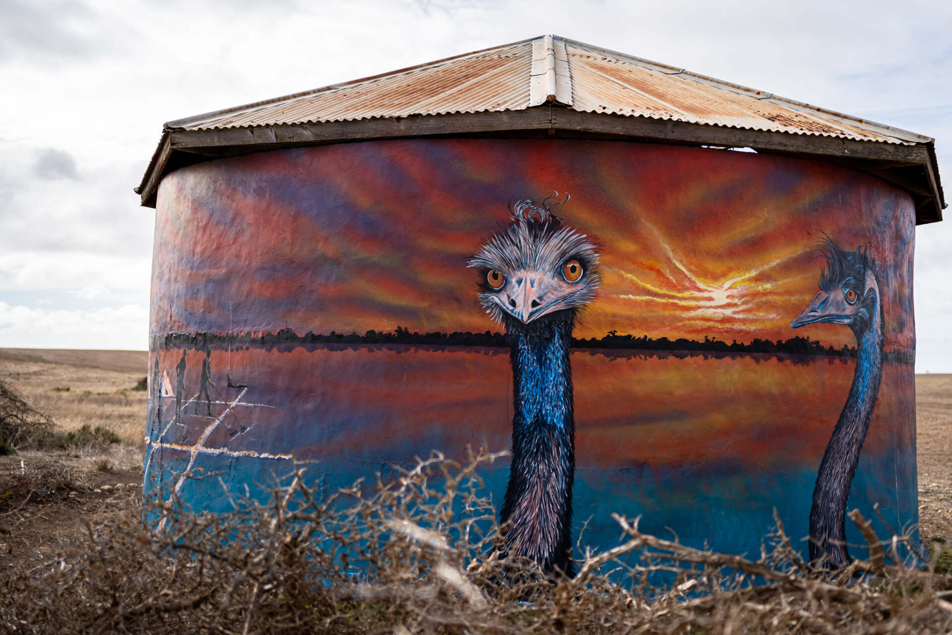 Lake Fowler Water Tank Art
