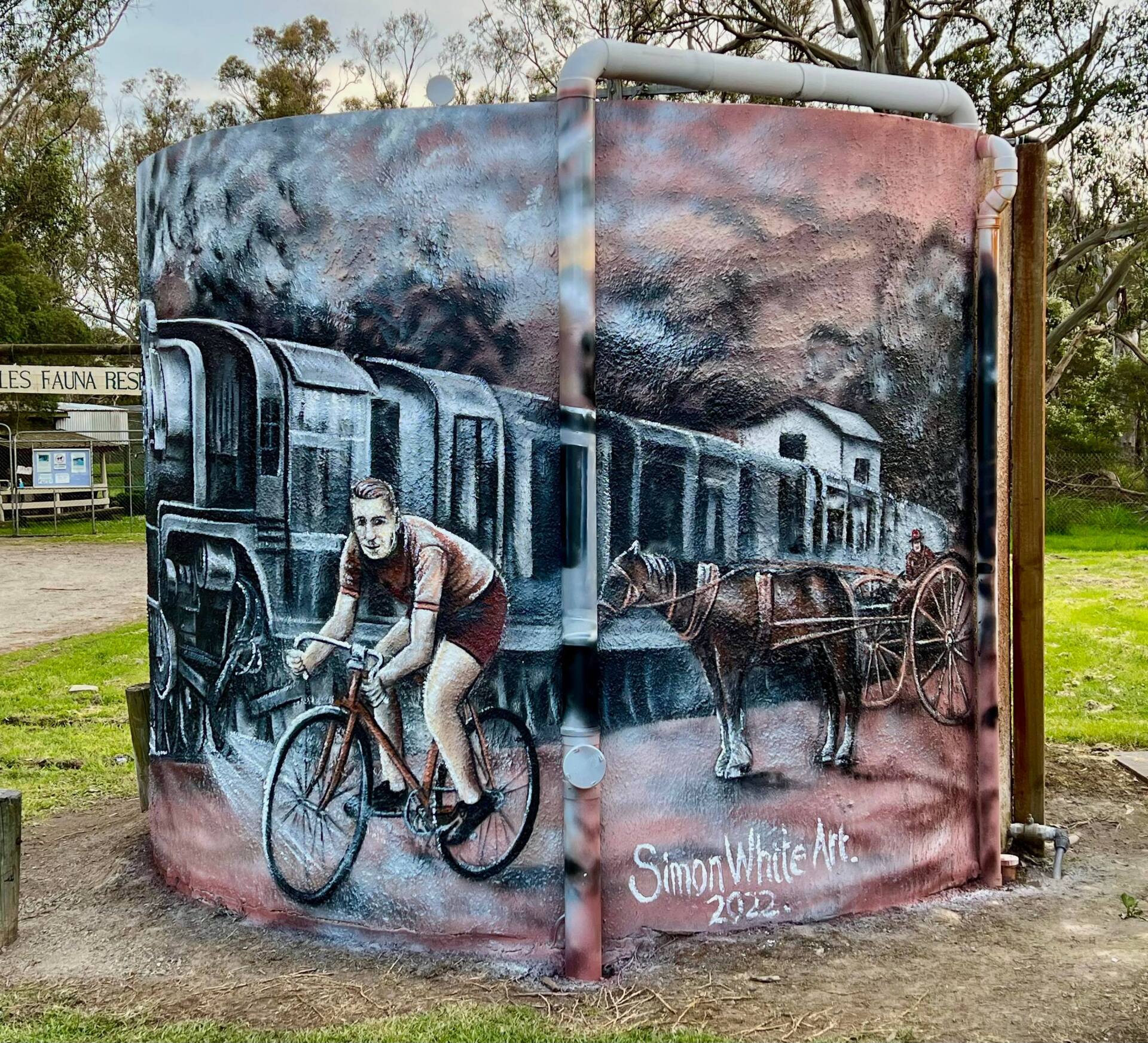 Bayles Water Tank Art