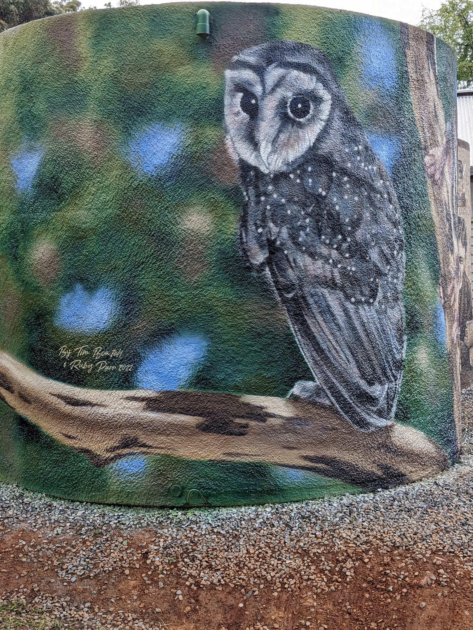 Toolangi Water Tank Art
