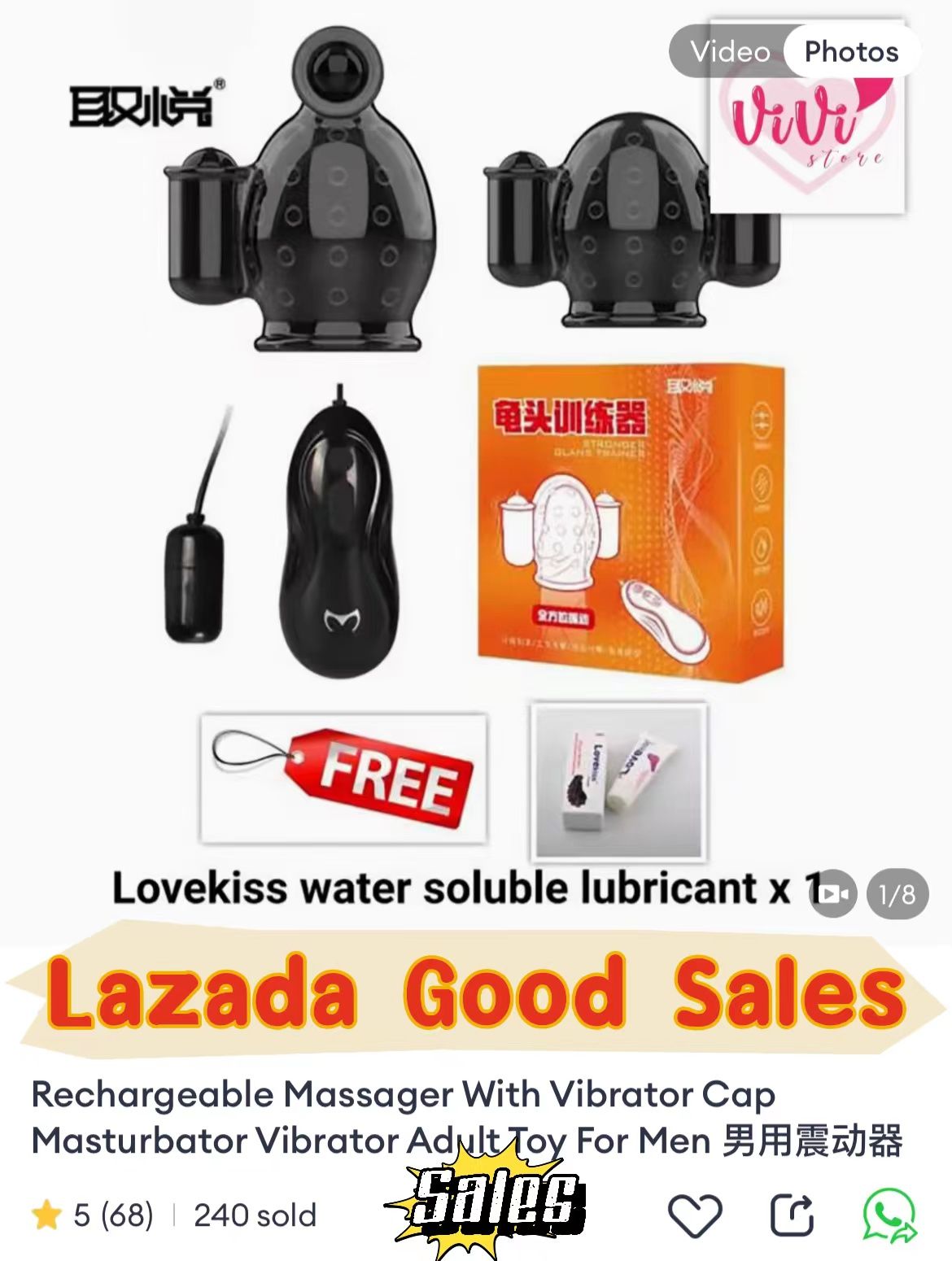 Vivi Store Galaku Men Massager Train Vibrator Malaysia