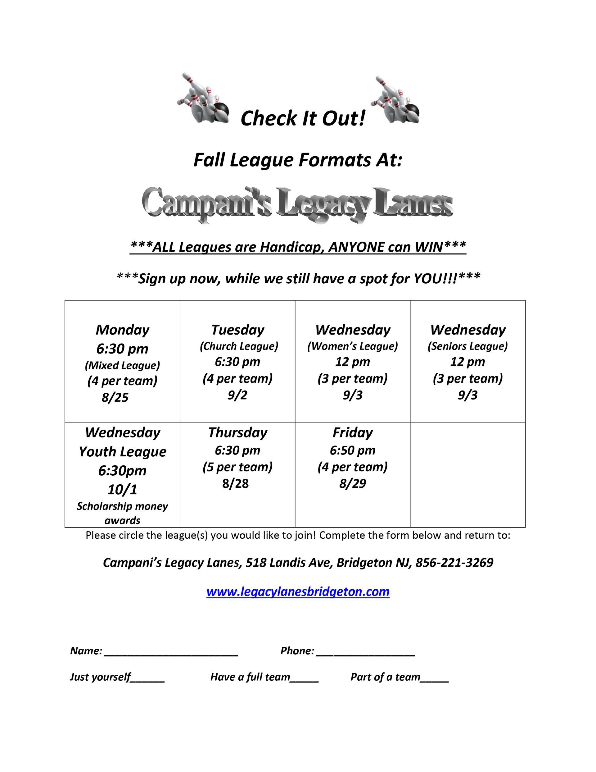 Leagues