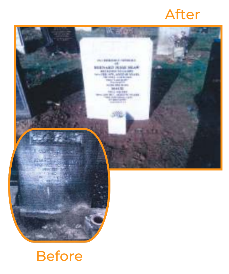 Headstone Restoration & Cleaning | Stephen M Godber Funerals