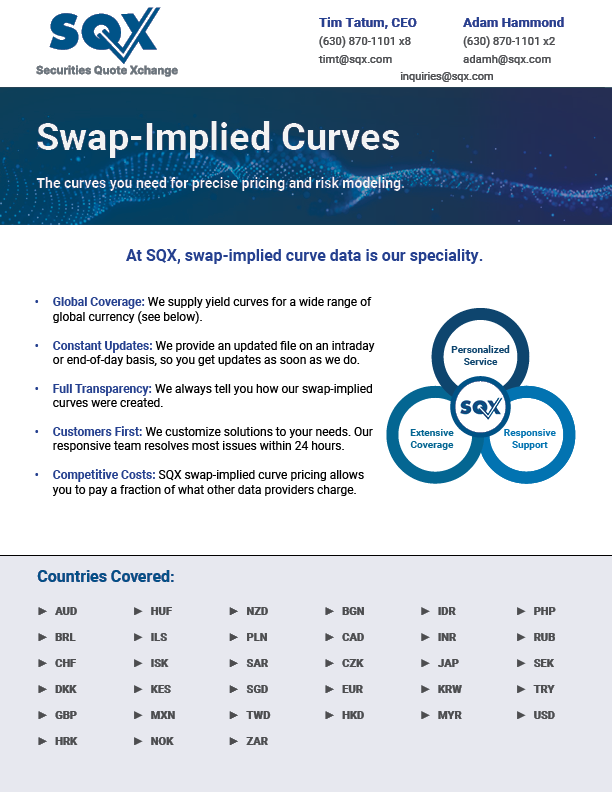 Yield Curve Data