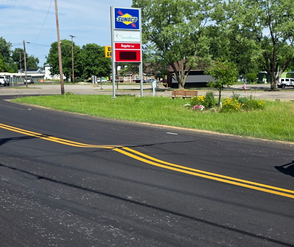 Road Condition Update: Pavement Damage Near the Old Sweethaven Building
