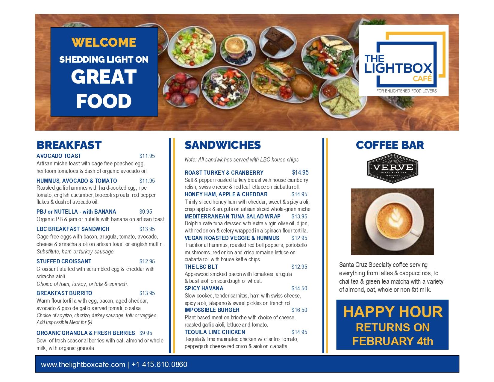 Community Coffee Shop, Local Beer on Tap | The Lightbox Café | San ...