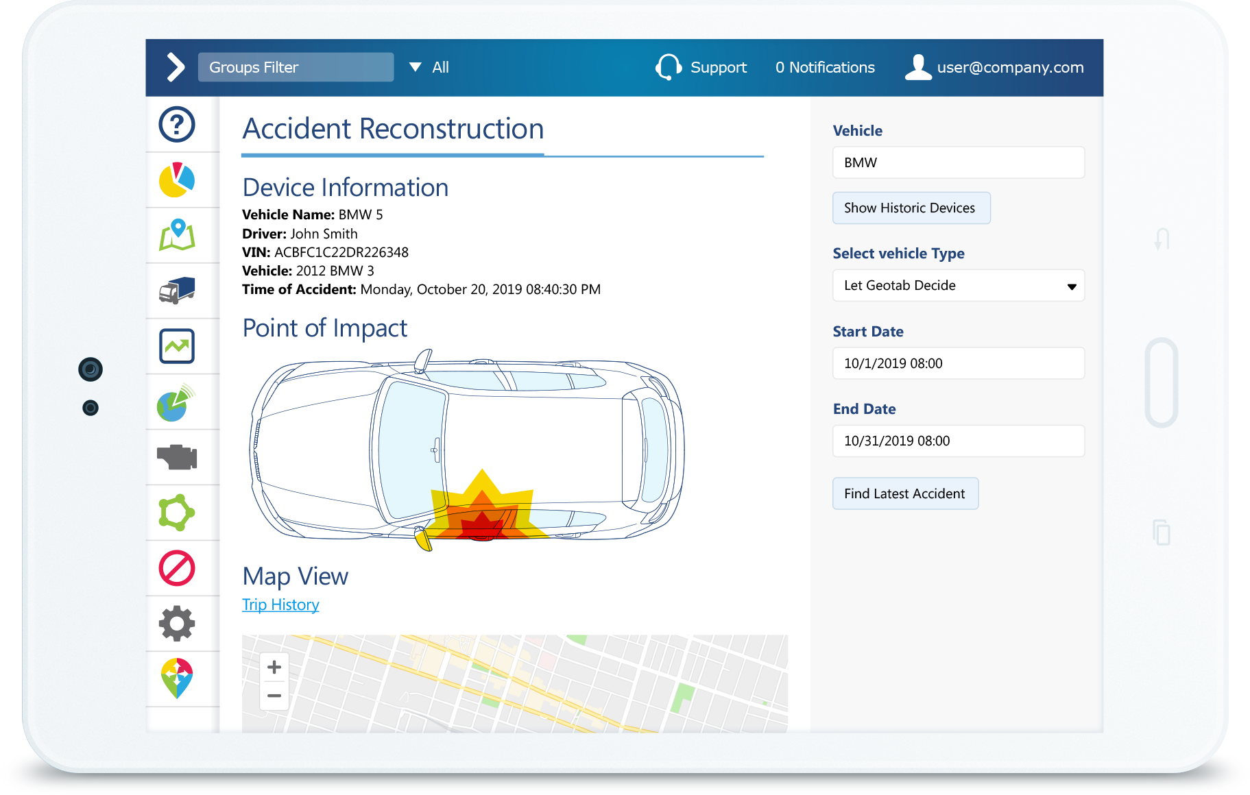 Geotab Fleet Tracking