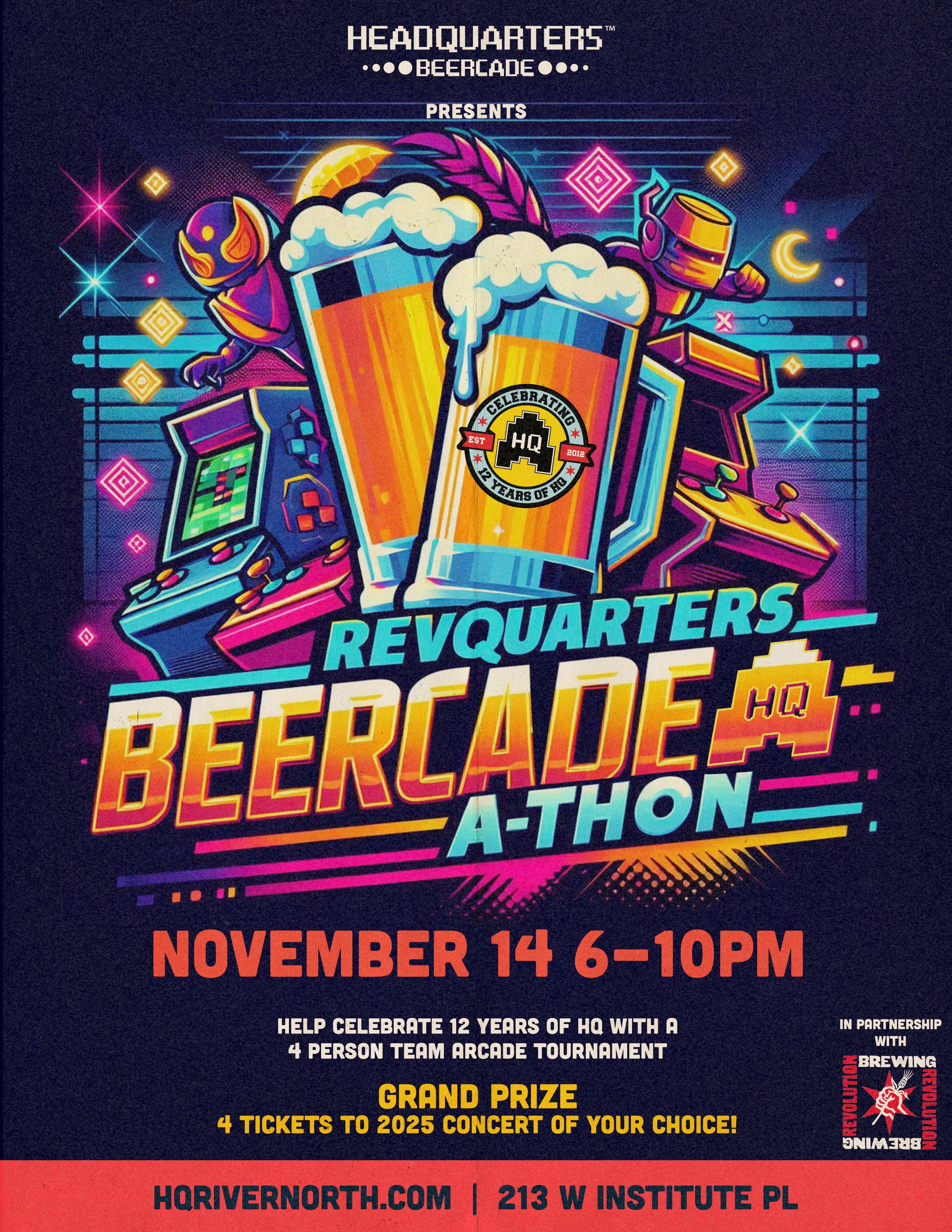 Headquarters Beercade | River North Arcade Bar & Event Venue