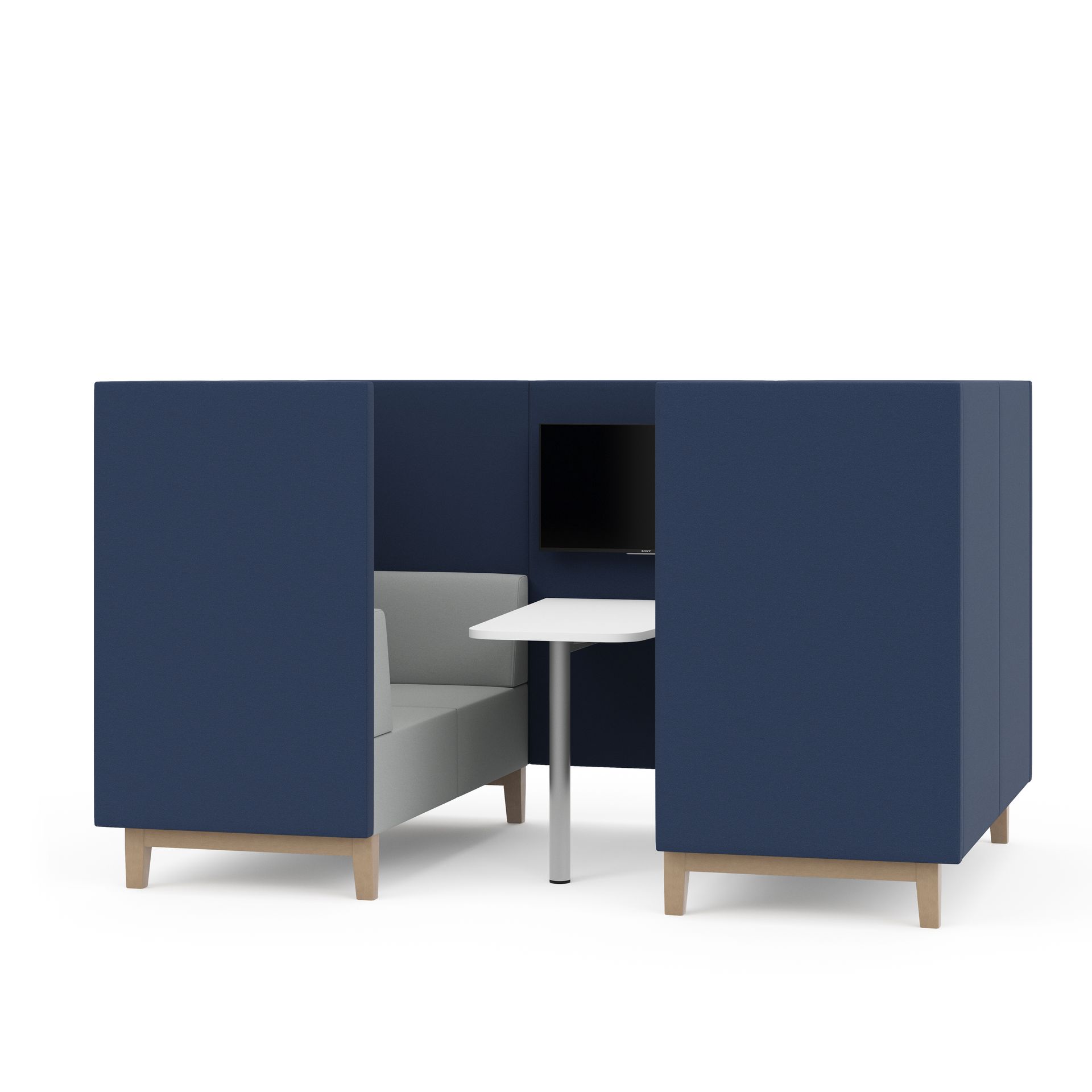 Fence booth seating and pods | Pledge
