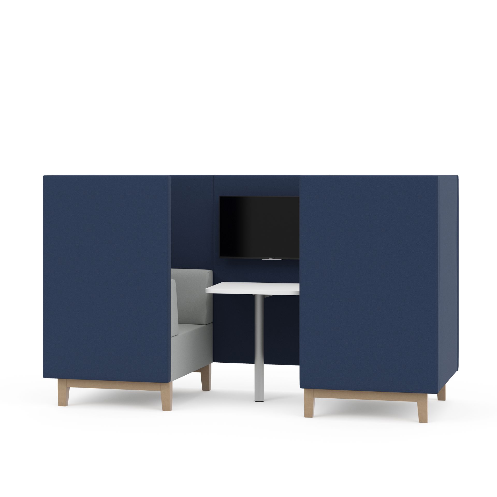 Fence booth seating and pods | Pledge