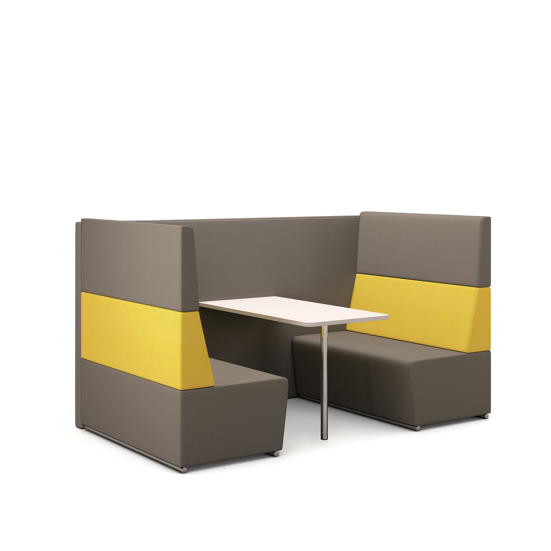 Fifteen booth seating and pods | Pledge