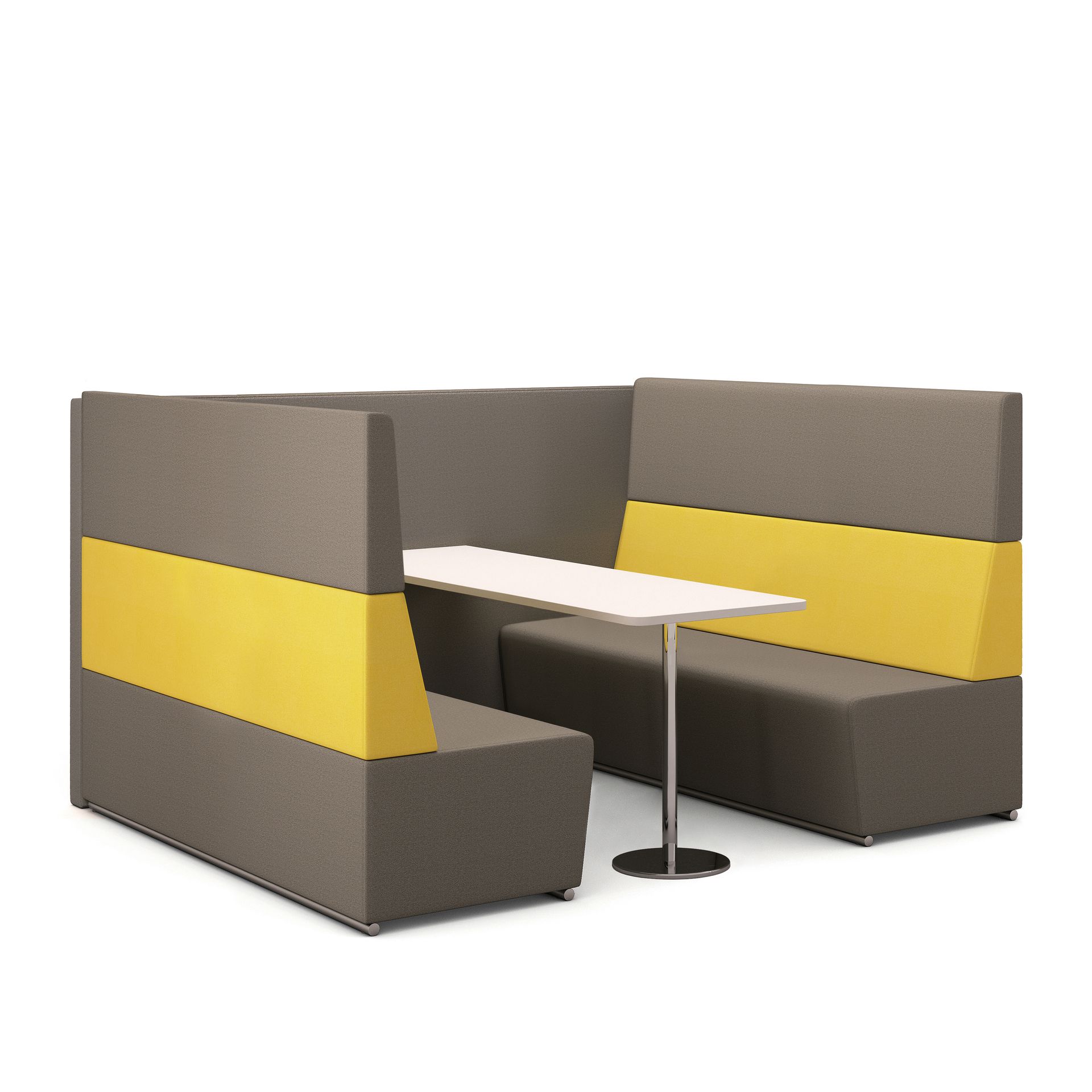 Fifteen booth seating and pods | Pledge