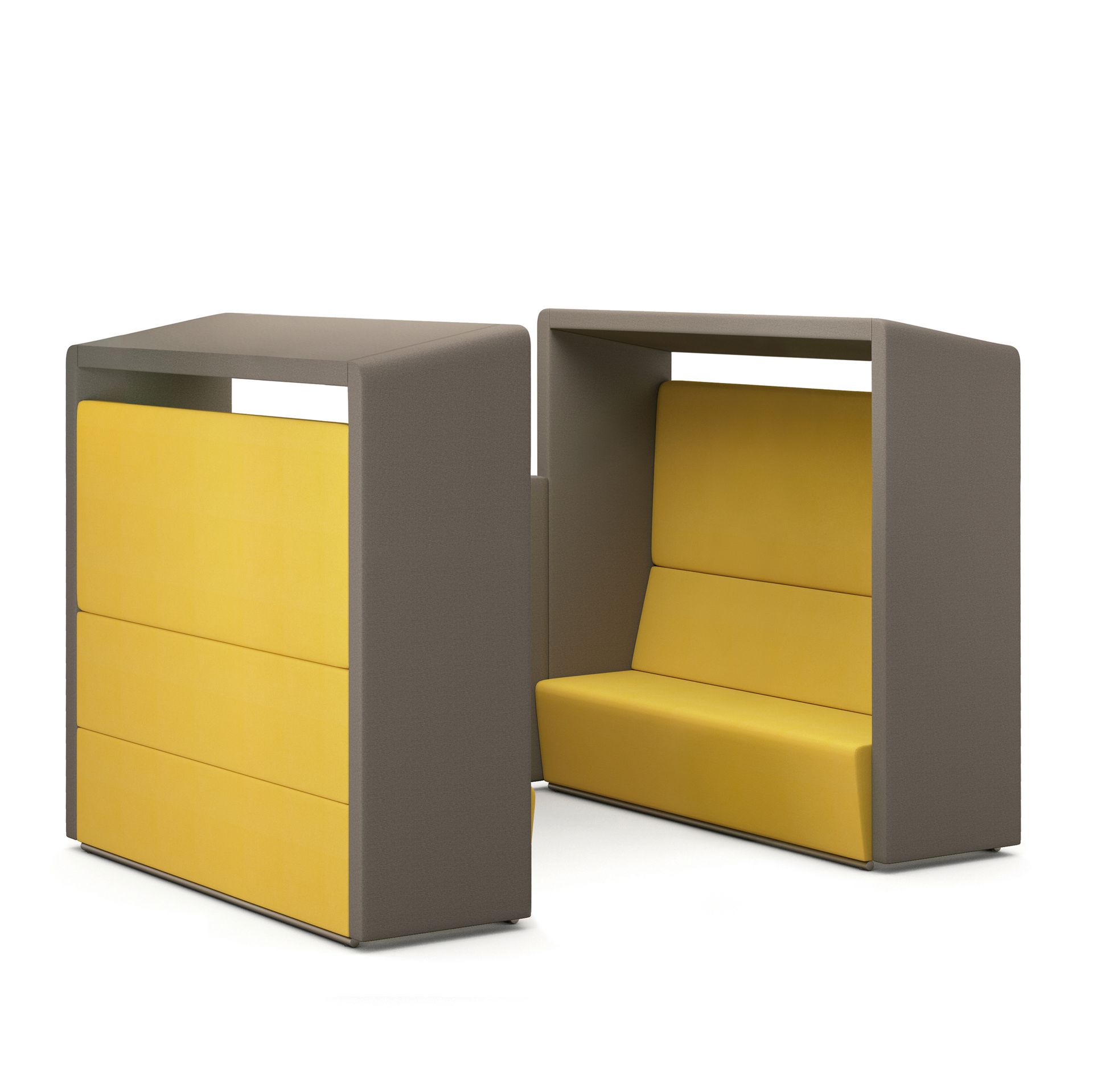 Fifteen booth seating and pods | Pledge