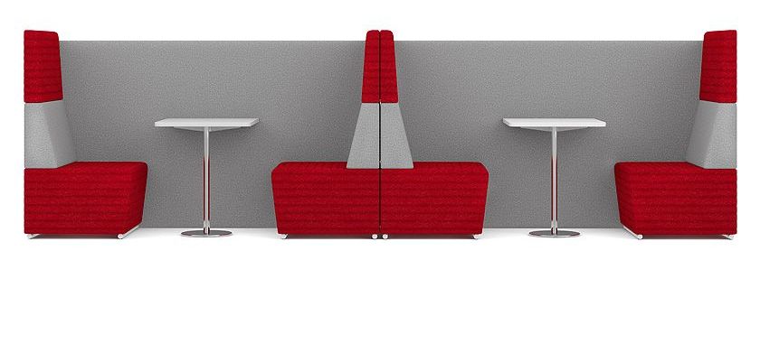 Fifteen booth seating and pods | Pledge