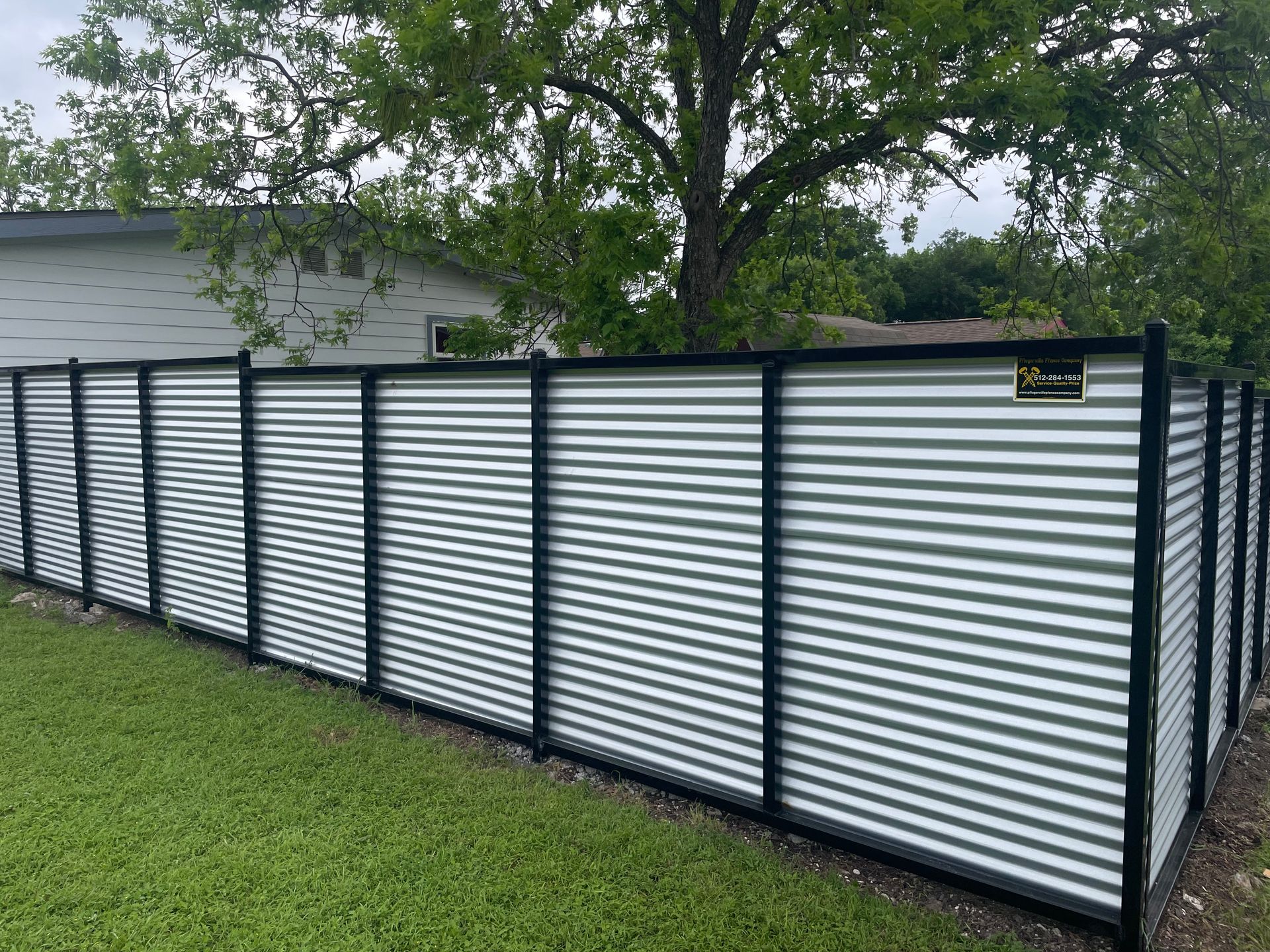 Corrugated Fence | Pflugerville Pfence Company