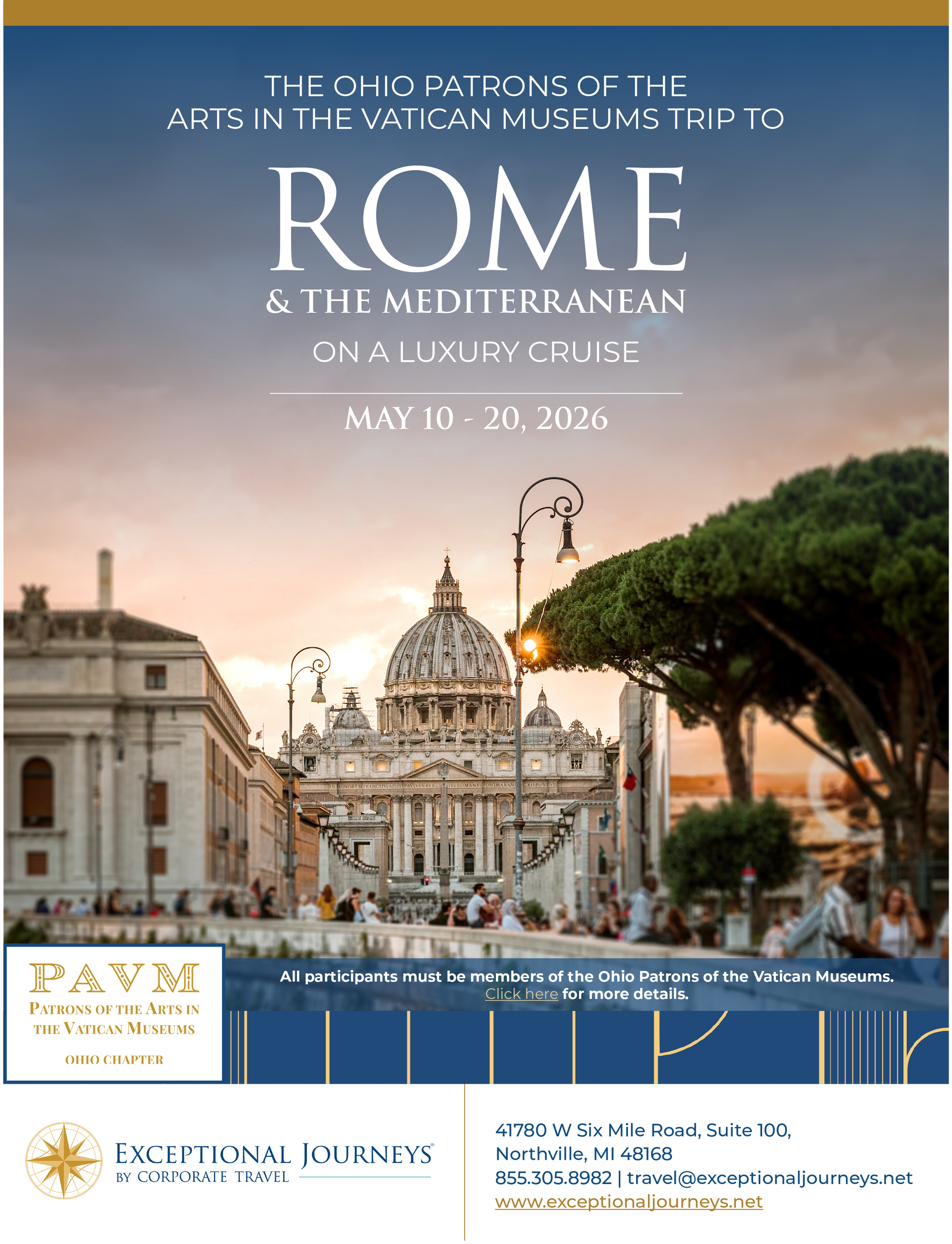 Ohio Chapter Patrons Trip to Rome & The Mediterranean on a Luxury ...