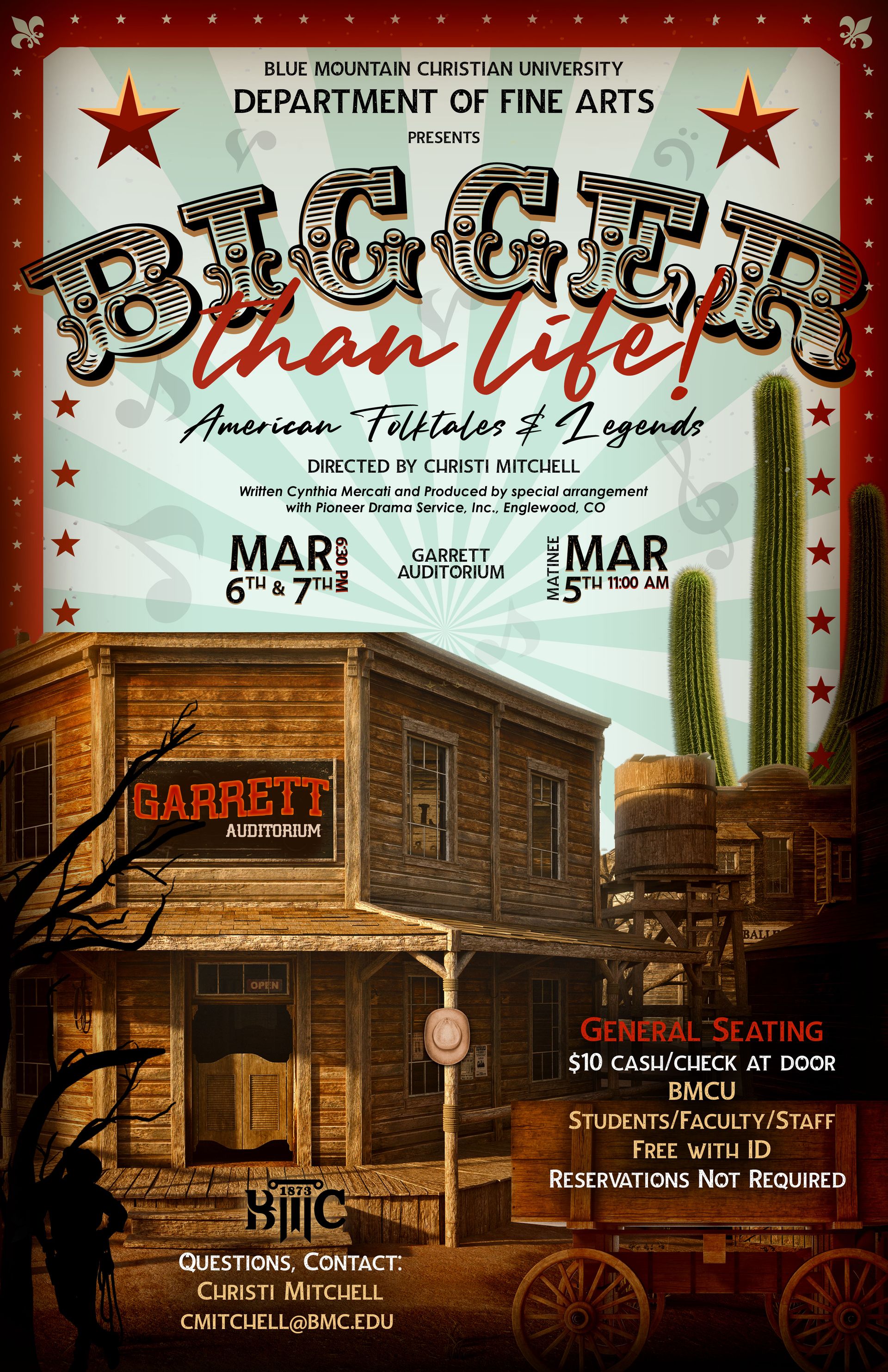 BMCU ANNOUNCES SPRING PRODUCTION: "BIGGER THAN LIFE! AMERICAN FOLKTALES ...