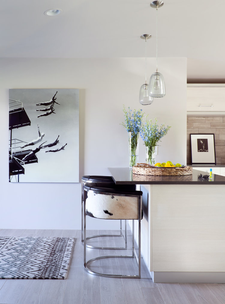 High-end pool house and guest quarters interior design by Ashley ...