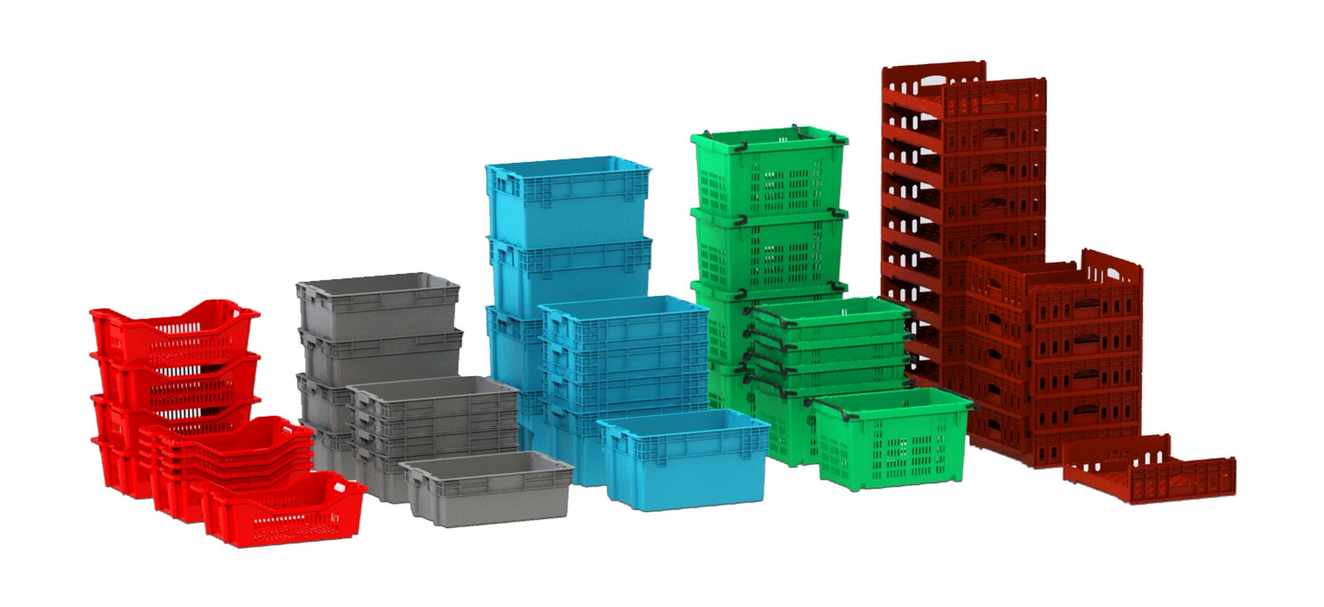 Stackable & Nestable Plastic Containers - Space Saving Solutions