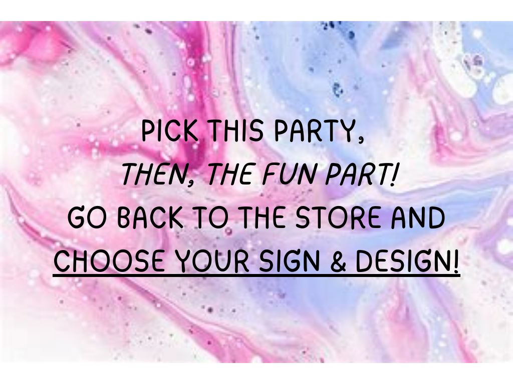 Start Here! Pick Your Party & Add It To Your Cart First!