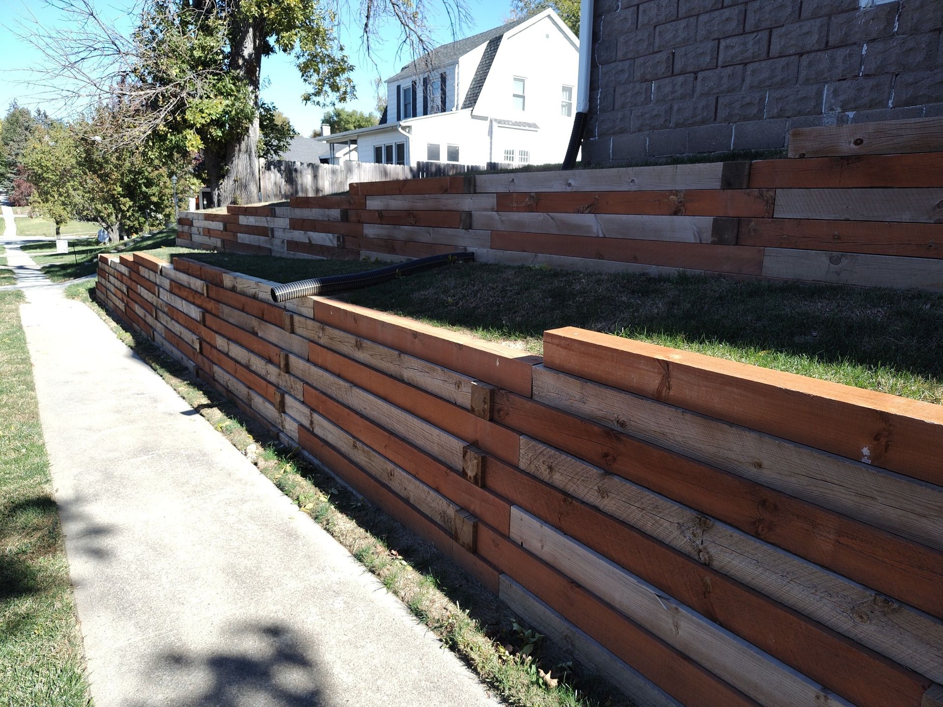 Wooden Retaining Walls | Omaha, NE | Jensen Retaining Walls