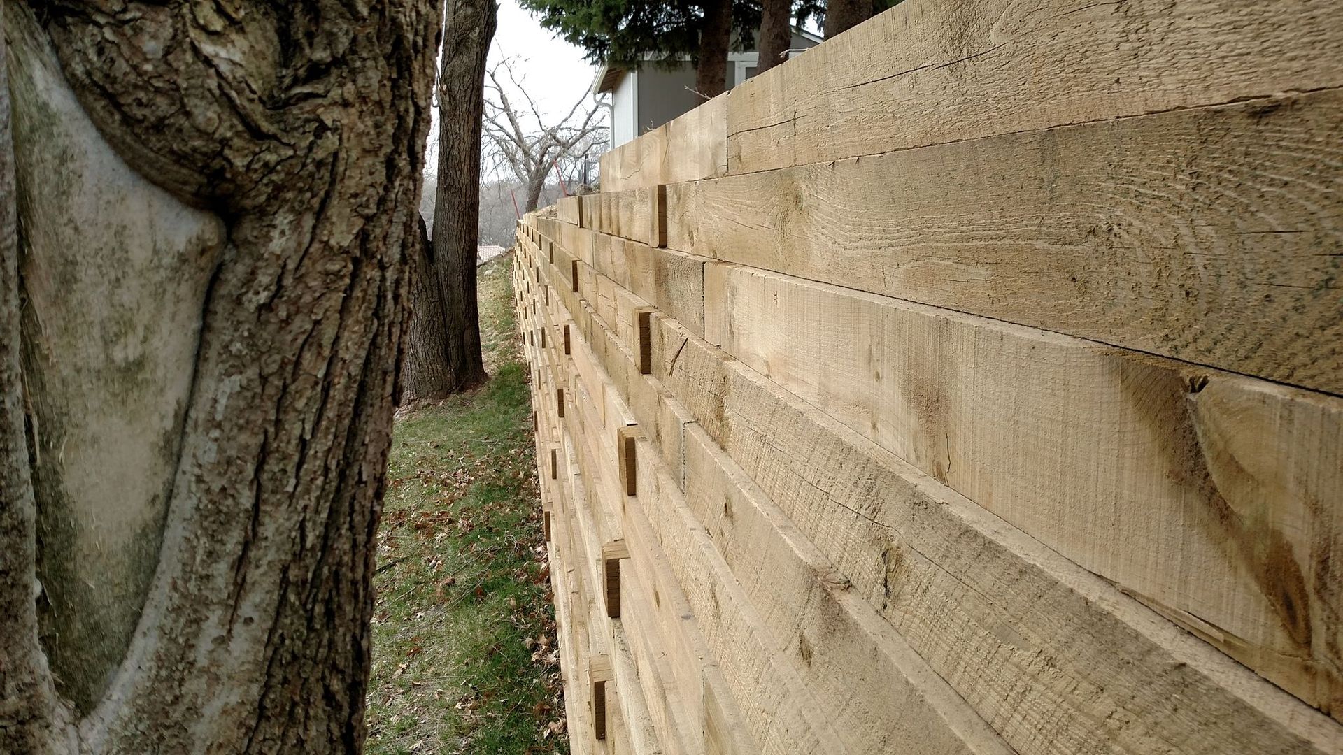 Wooden Retaining Walls | Omaha, NE | Jensen Retaining Walls