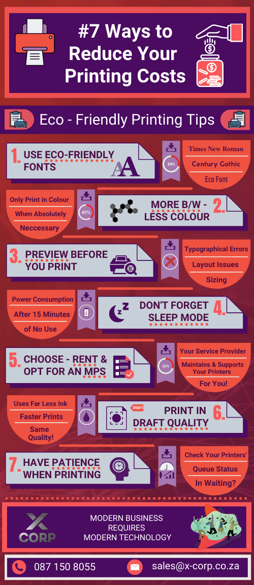 7 Ways To Reduce Monthly Printing Costs For Your Business