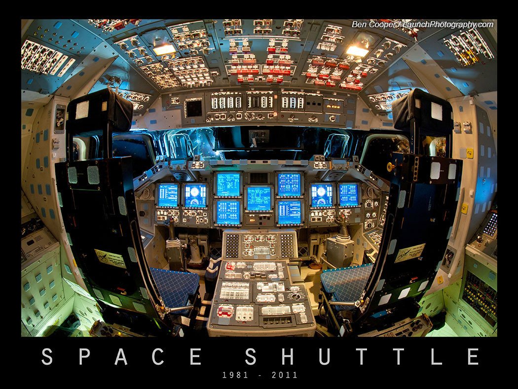Endeavour powered Space Shuttle Flight Deck photos