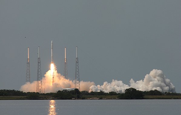 Falcon 9 first launch photos
