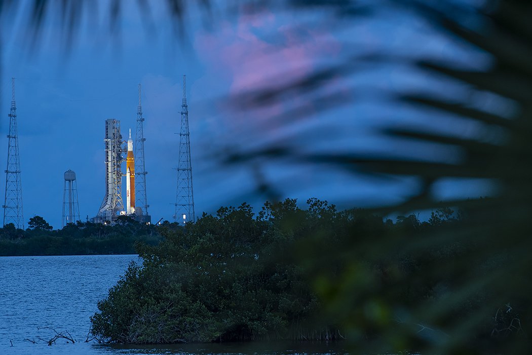 Artemis I first Space Launch System (SLS) launch photos