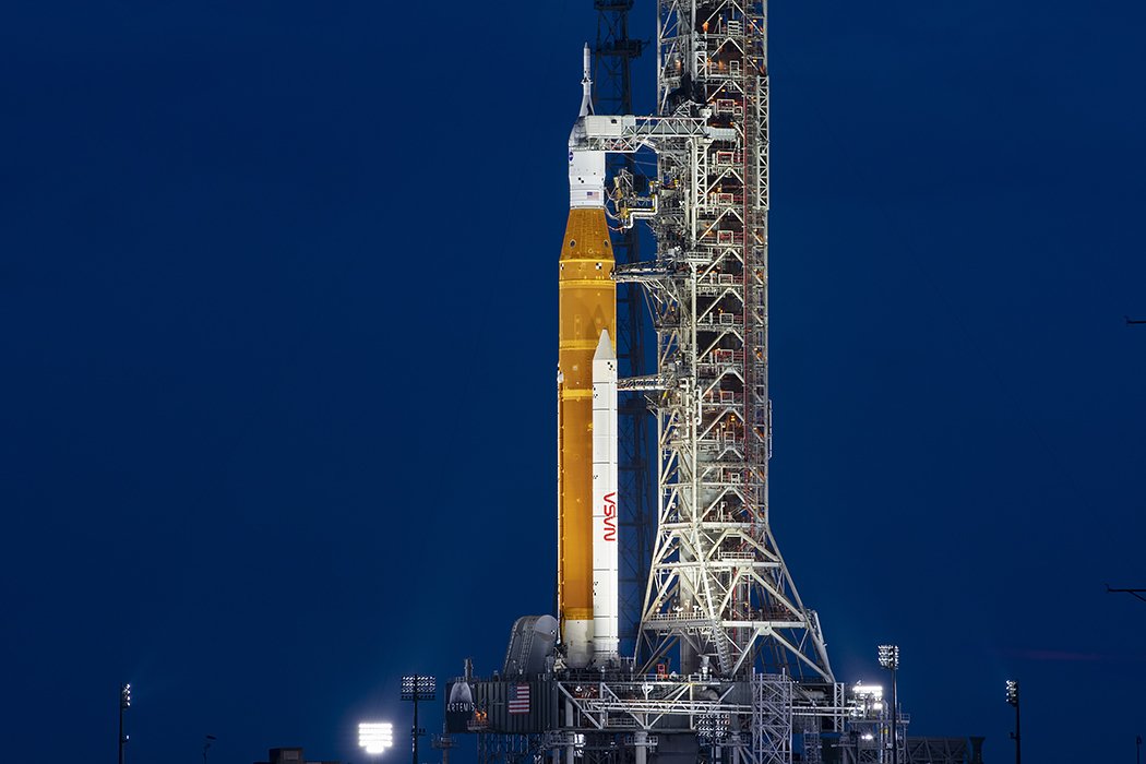 Artemis I first Space Launch System (SLS) launch photos
