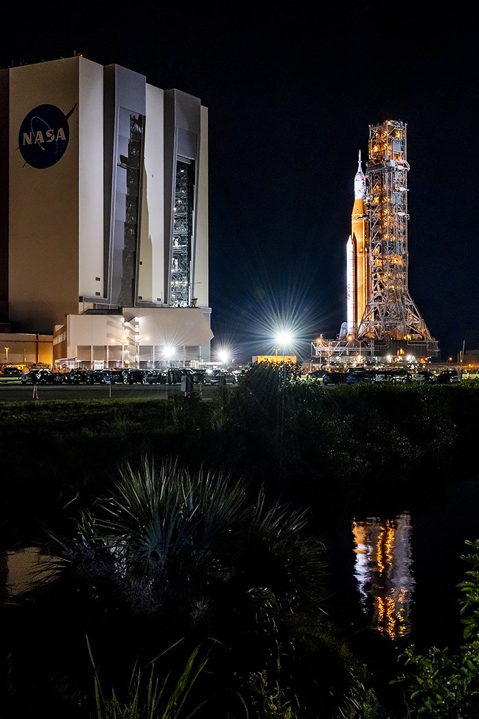 Artemis I first Space Launch System (SLS) launch photos