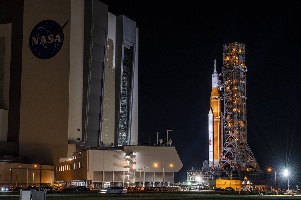 Artemis I first Space Launch System (SLS) launch photos