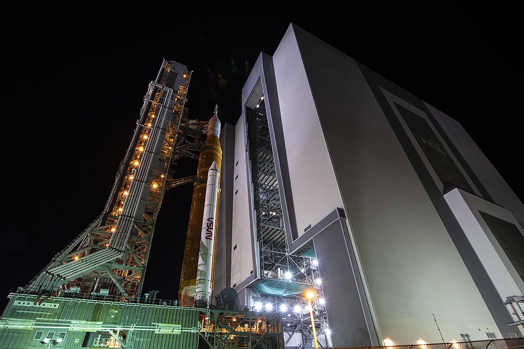 Artemis I first Space Launch System (SLS) launch photos