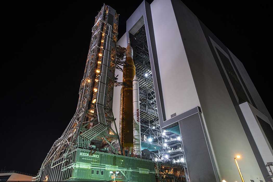 Artemis I first Space Launch System (SLS) launch photos