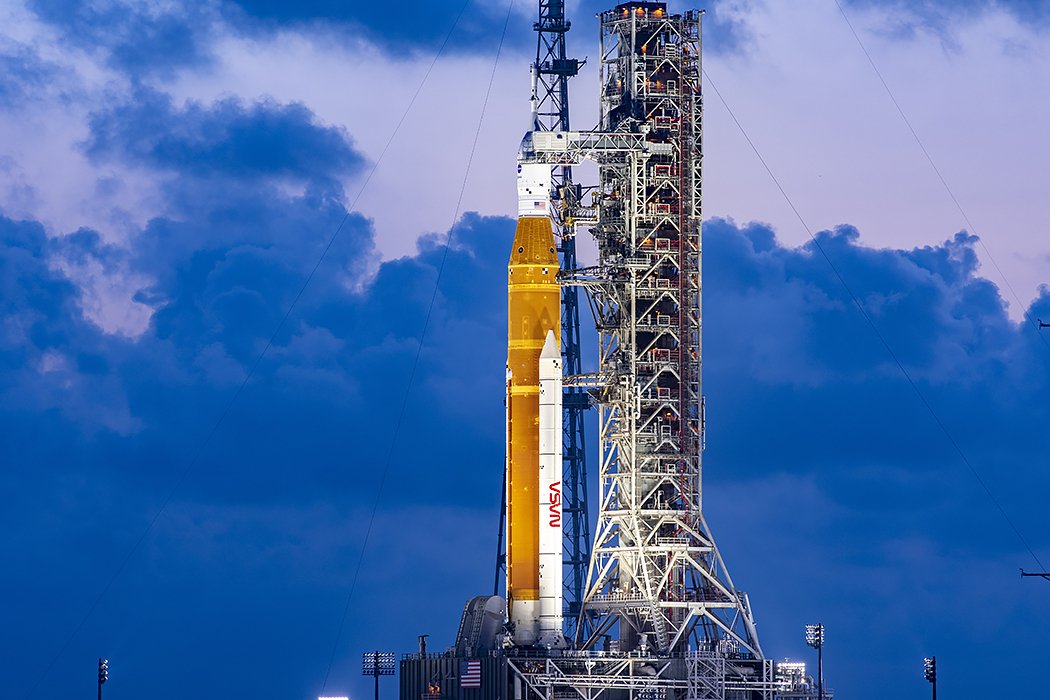 Artemis I first Space Launch System (SLS) launch photos