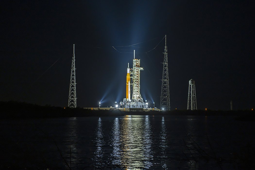 Artemis I first Space Launch System (SLS) launch photos