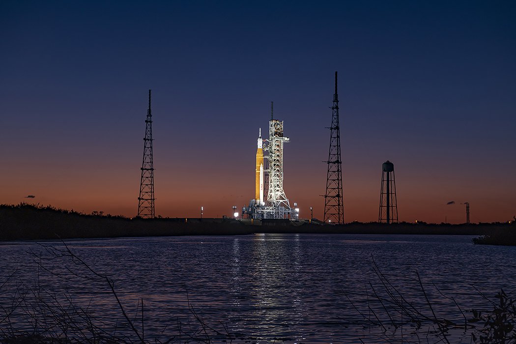 Artemis I first Space Launch System (SLS) launch photos