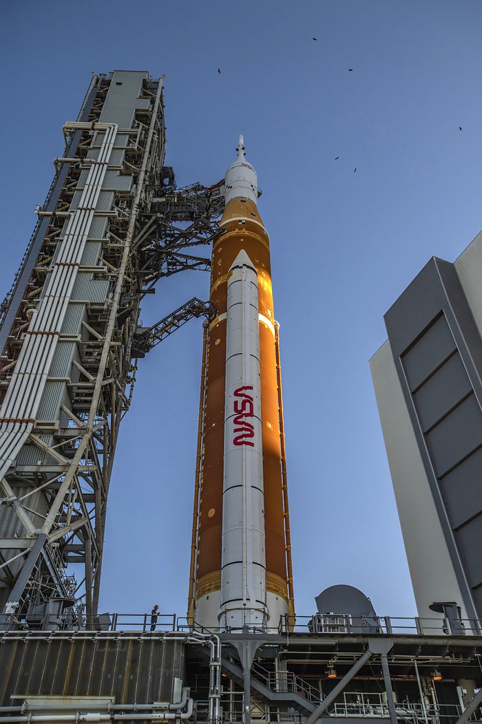 Artemis I first Space Launch System (SLS) launch photos