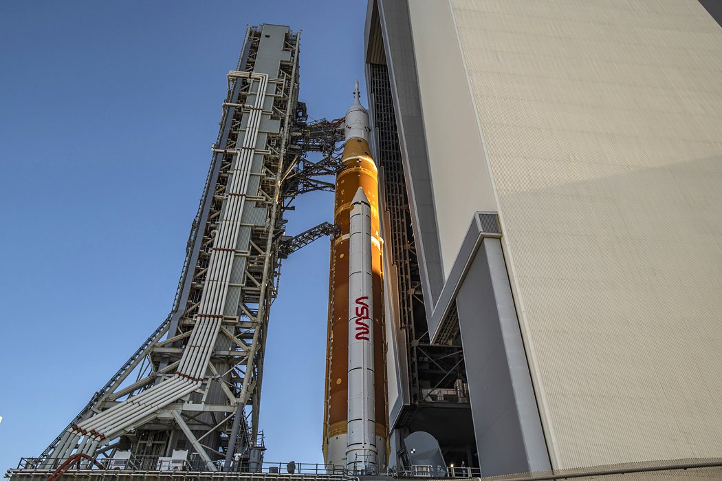Artemis I first Space Launch System (SLS) launch photos