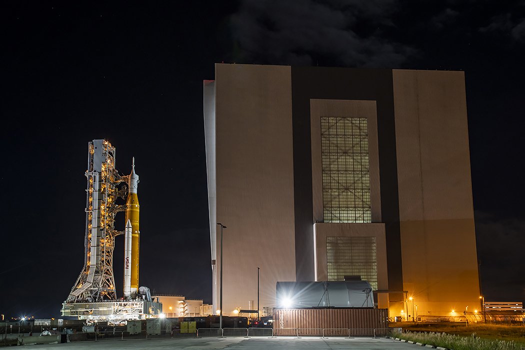 Artemis I first Space Launch System (SLS) launch photos