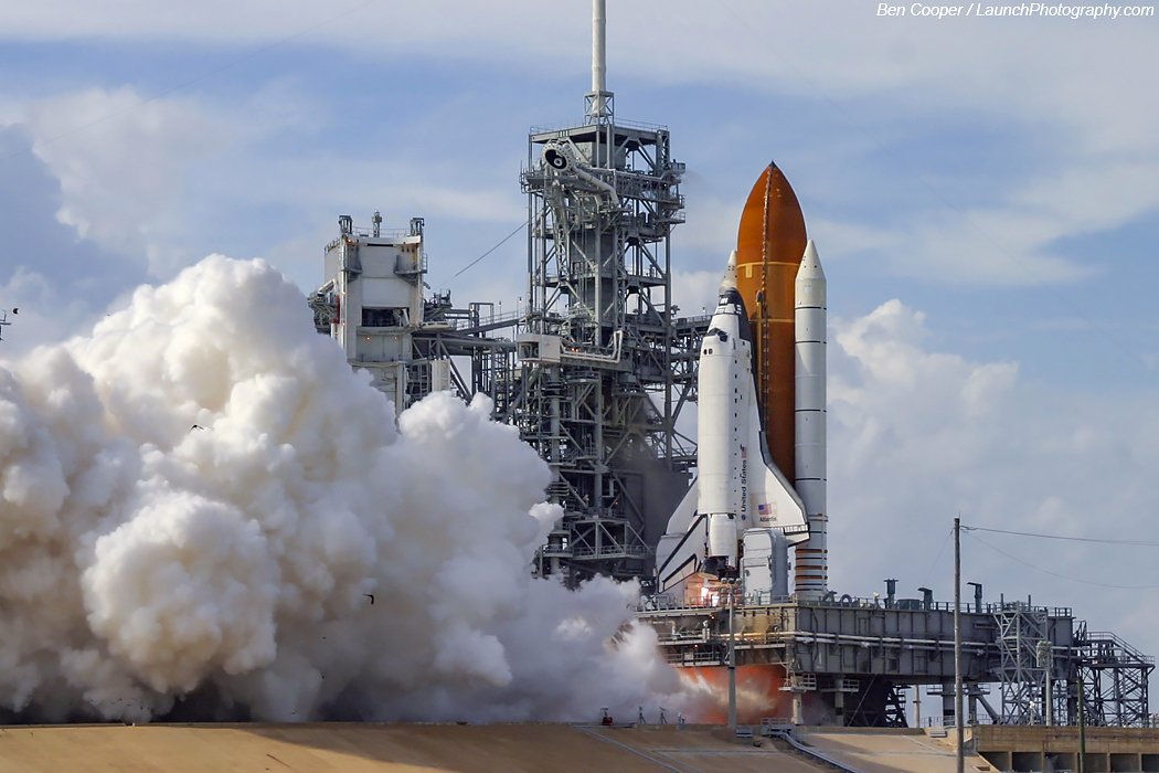 STS-122 Atlantis Columbus module launch photos