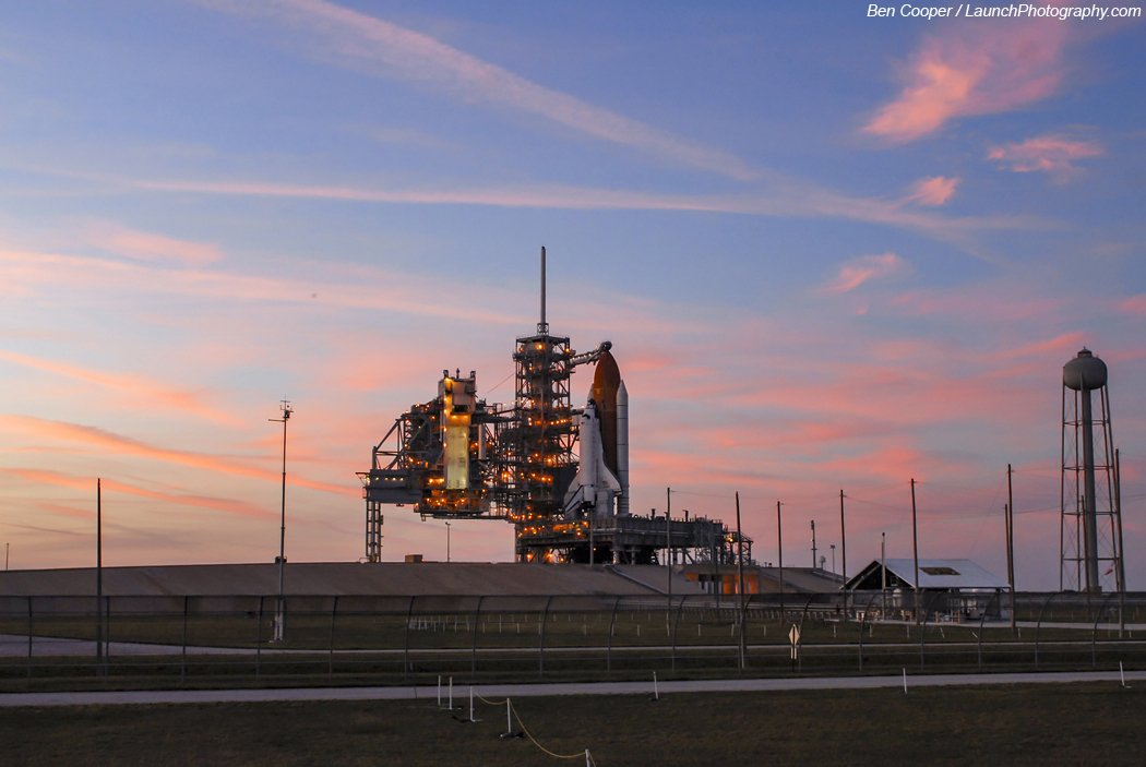 STS-122 Atlantis Columbus module launch photos