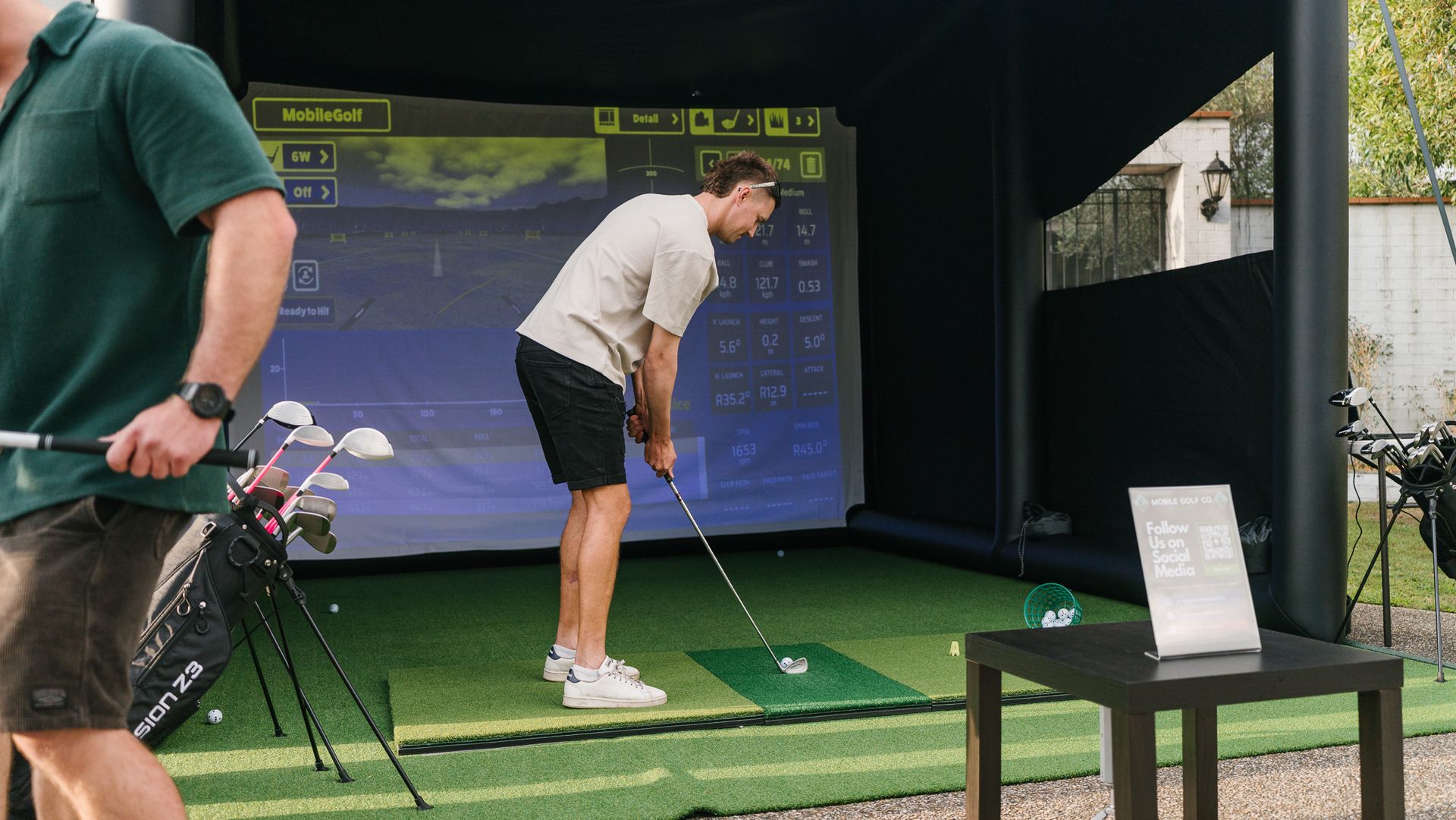 Mobile Golf Simulator Hire for Gold Coast Team Building