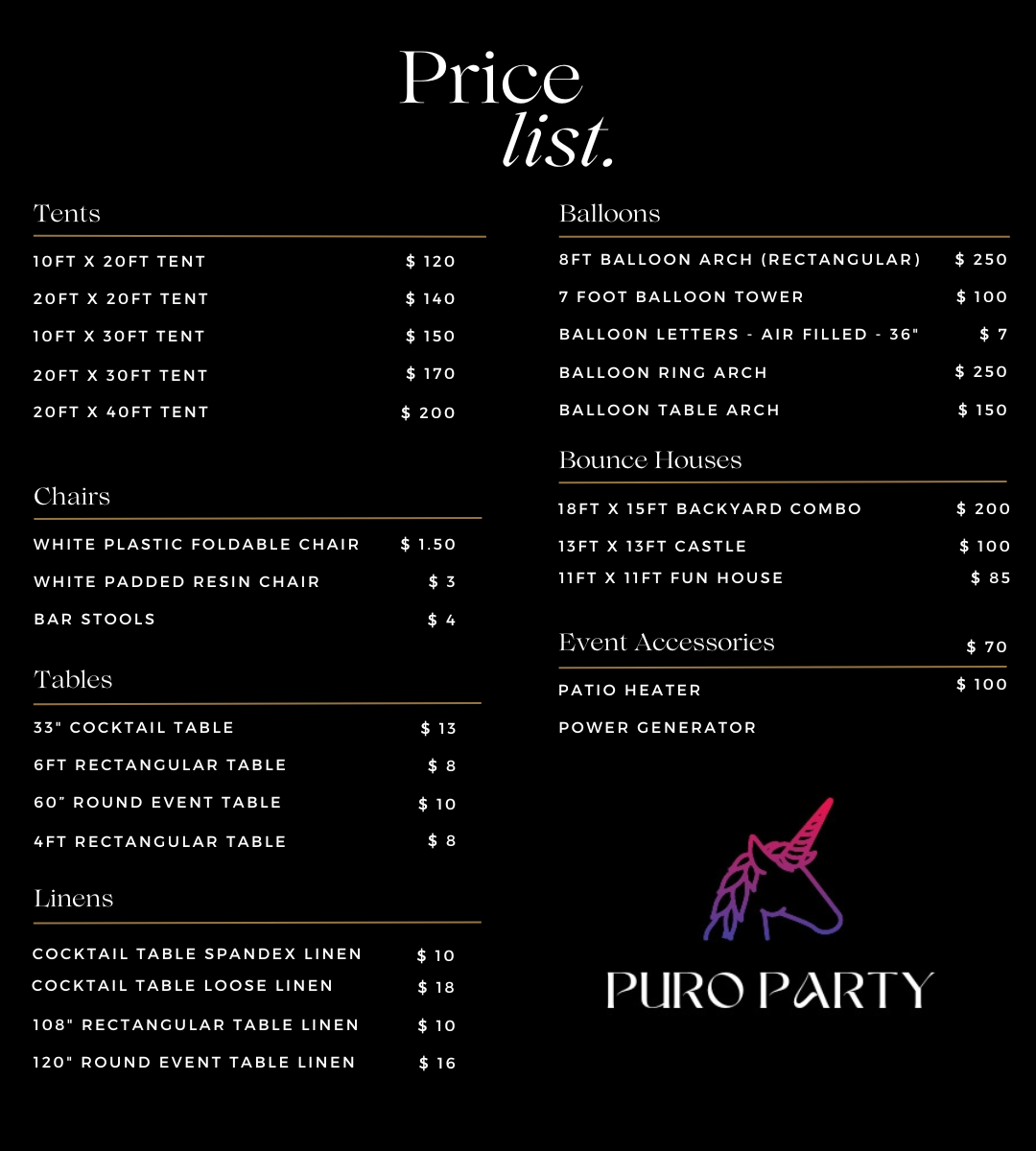 Reliable Event Planning Services | Tent and Chair Rentals | Wedding ...