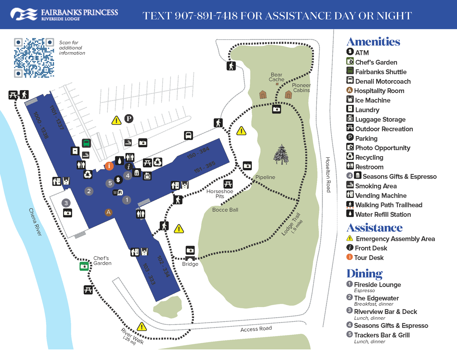 Fairbanks Princess Lodge Map