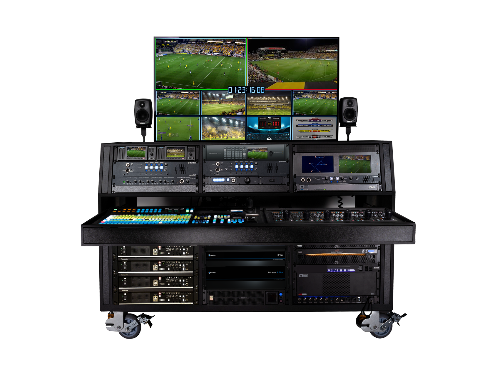 System Integration | 3-Wide Mega Flypack | TV Pro Gear