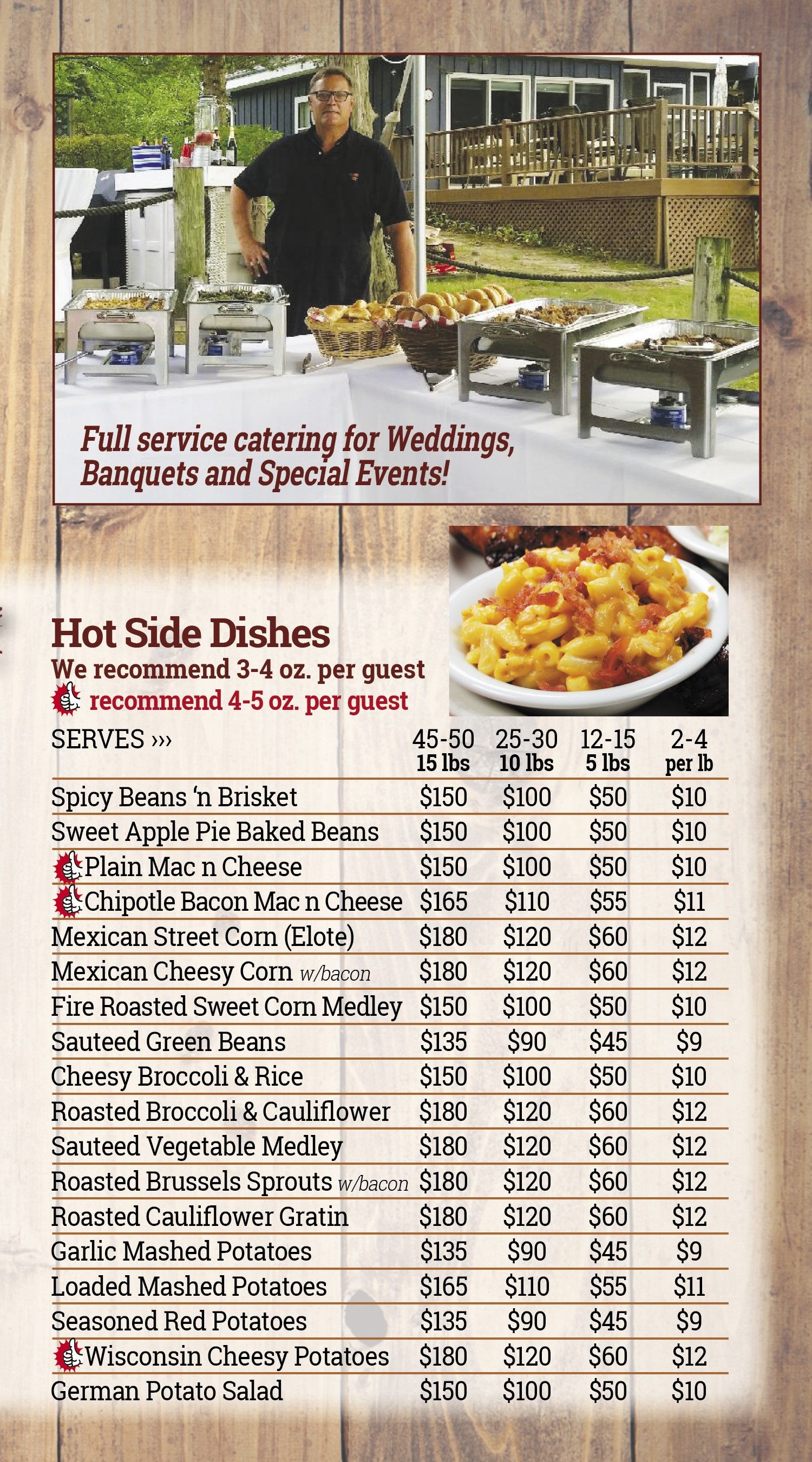 BBQ Menu for Hartford WI | The Barbecue Company Grill & Catering
