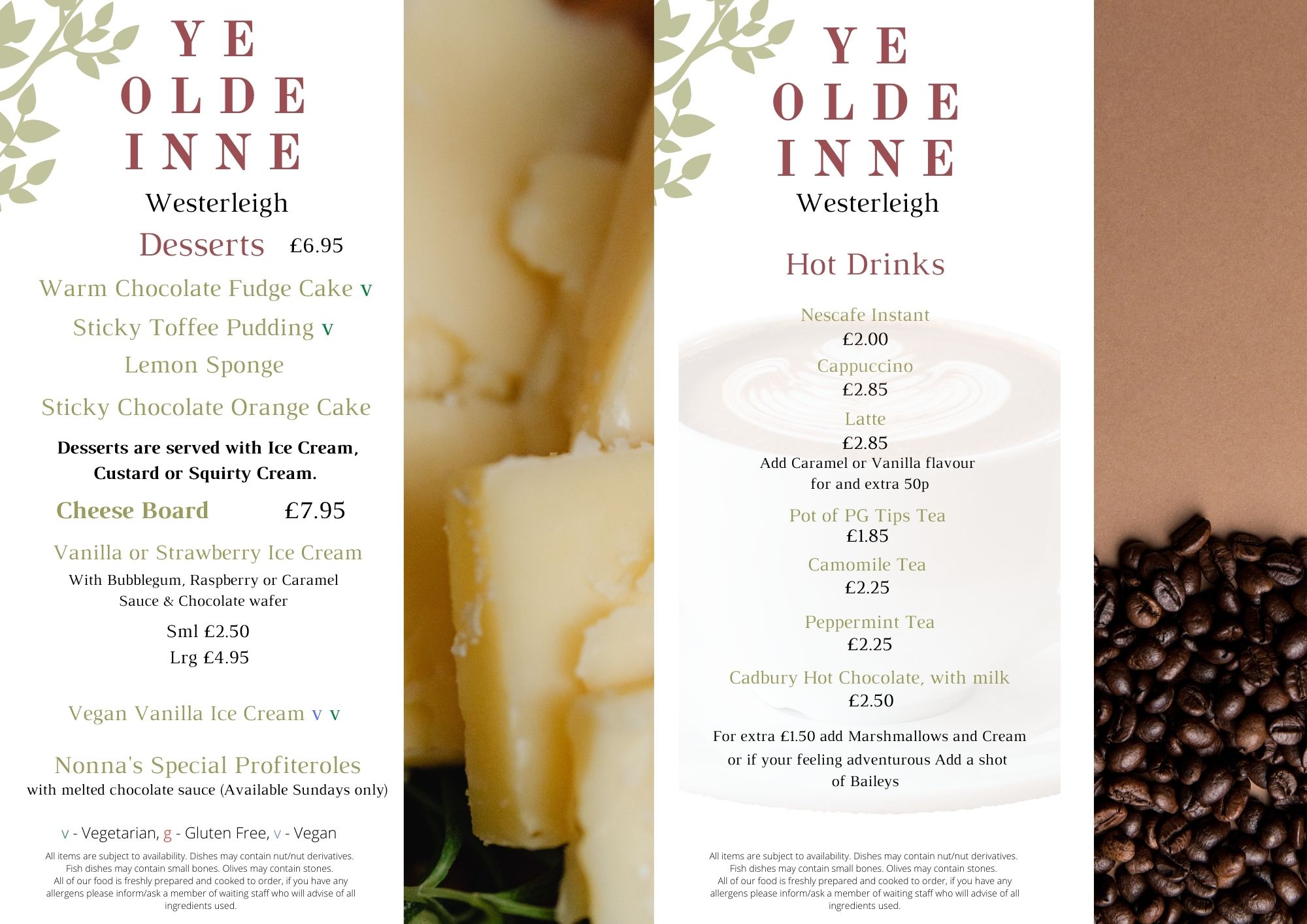 Food & Drink | Ye Olde Inne Westerleigh, Bristol