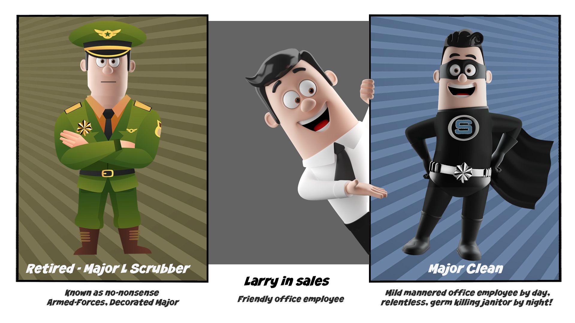 Major Clean, the Strategic Janitorial hero saves the day by working as ...